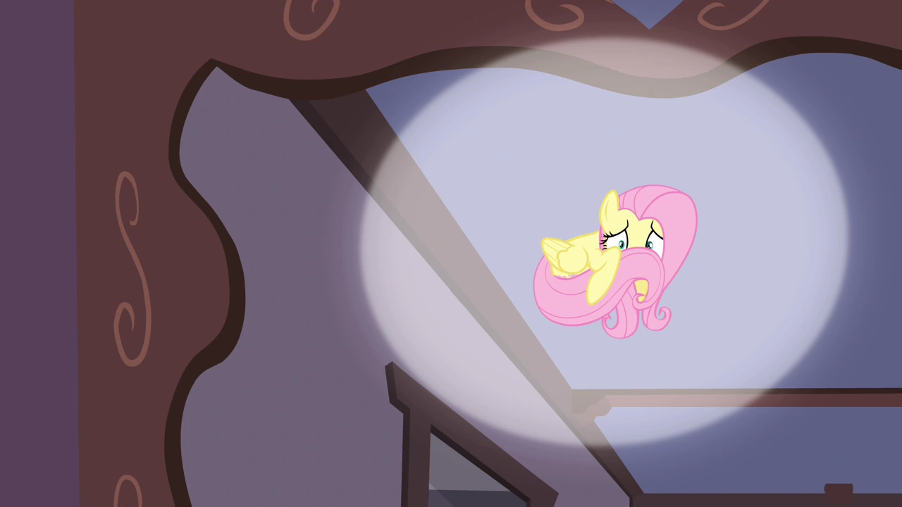 Image - Fluttershy hiding behind her tail S4E14.png | My Little Pony ...