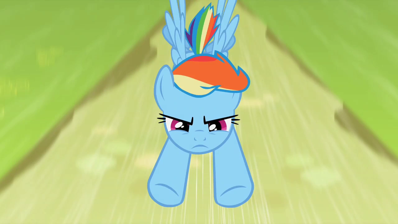 My Little Pony Rainbow Dash Flying Fast