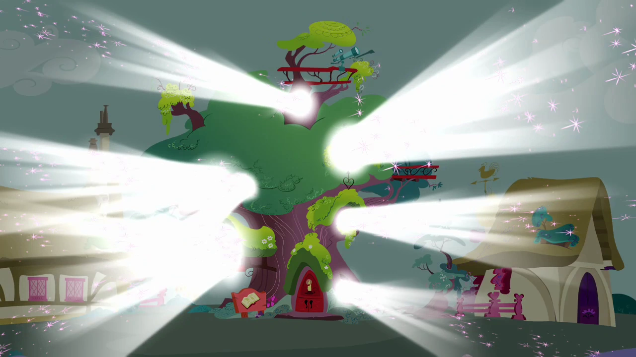 Image - Ponyville library covered in light S03E13.png | My Little Pony ...