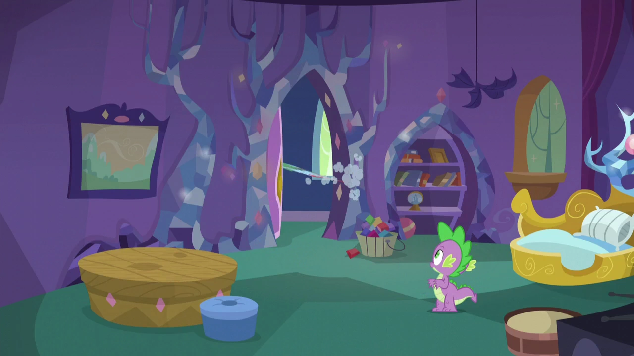 Image - Rainbow leaves Spike's room S5E5.png | My Little Pony ...
