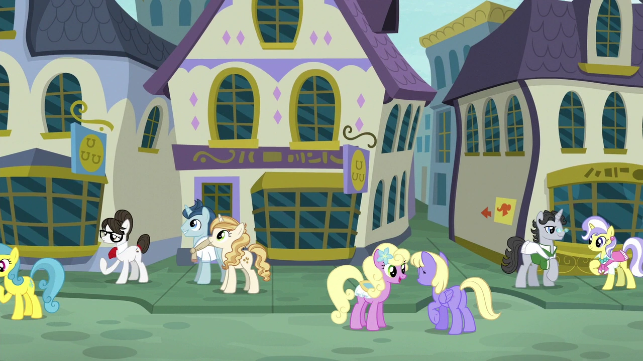 Image - Ponies in Canterlot's Restaurant Row S6E12.png | My Little Pony ...