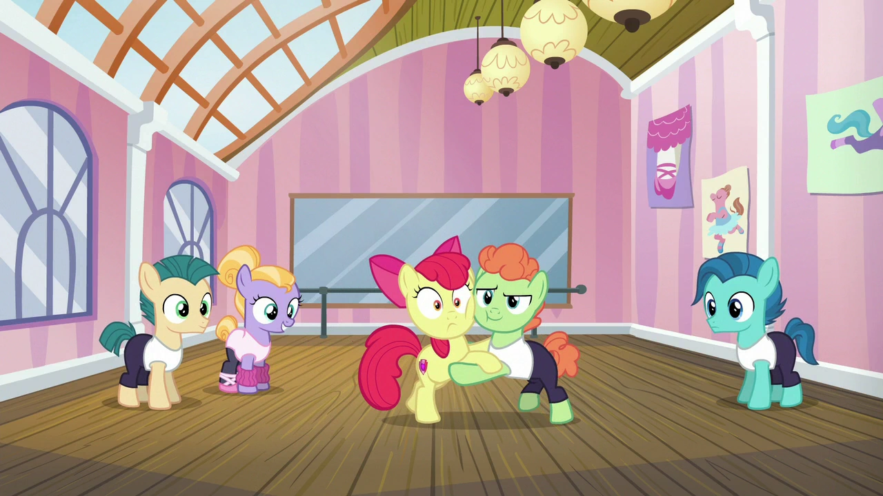 Image - Apple Bloom and dancing colt tango S6E4.png | My Little Pony ...