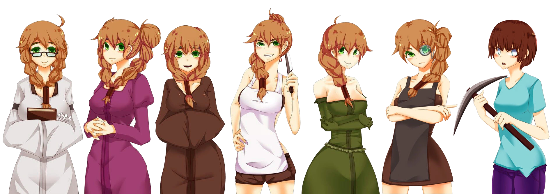 Image - Villager-Herobrine models.png | Mob Talker Wiki | FANDOM ...