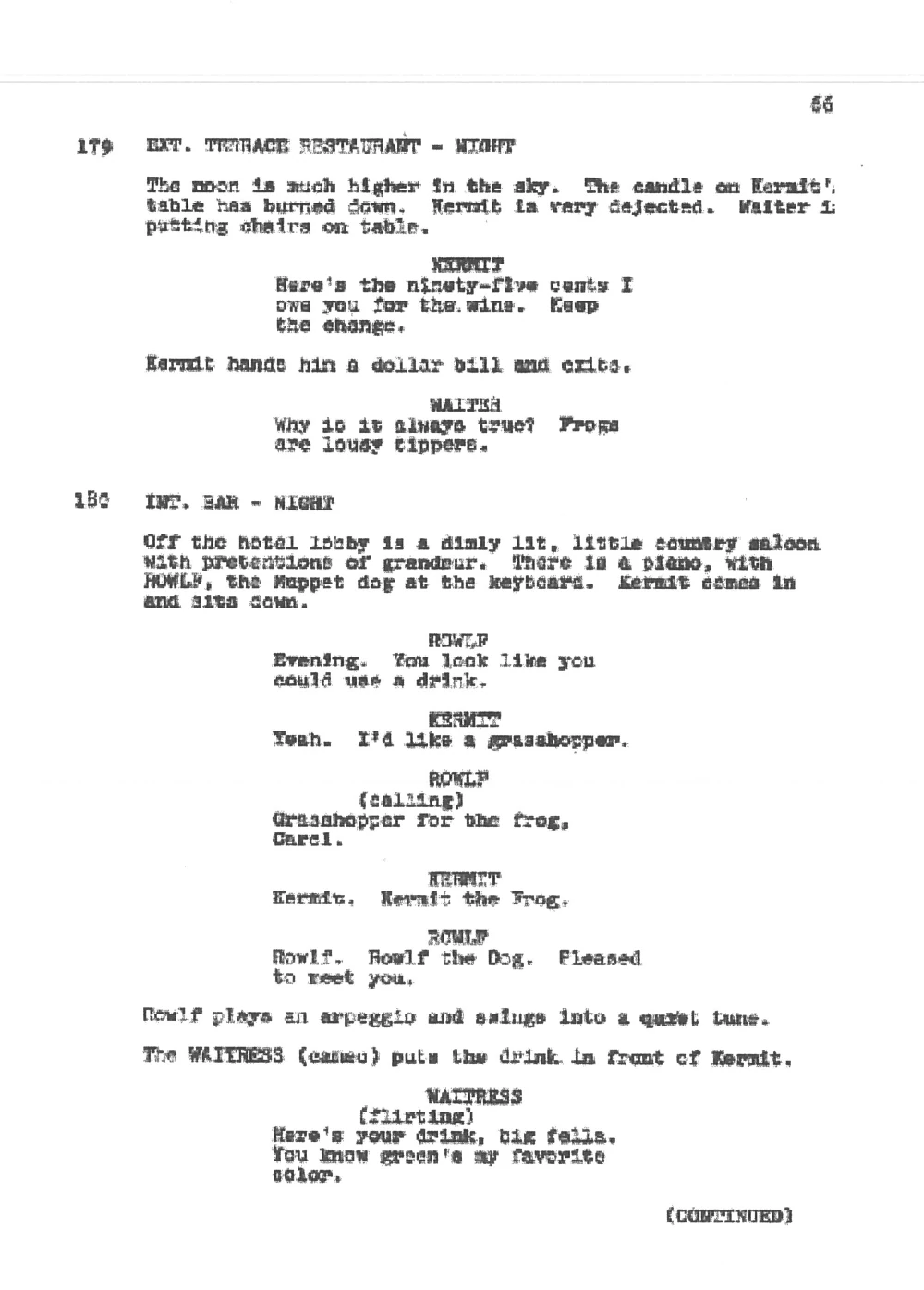 Image - Muppet movie script 066.jpg | Muppet Wiki | FANDOM powered by Wikia