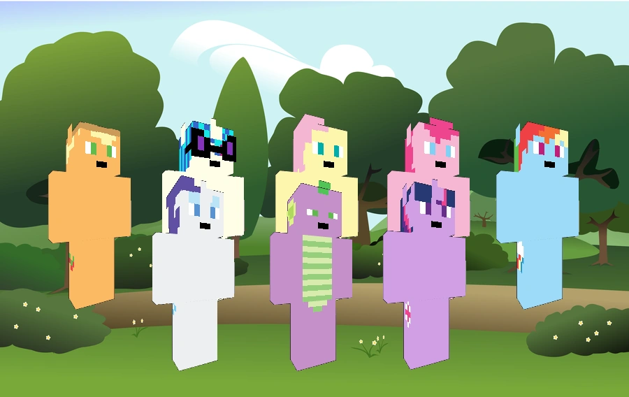 Image - MLP Minecraft Skins.png | MyLittleBrony Wiki | Fandom powered ...