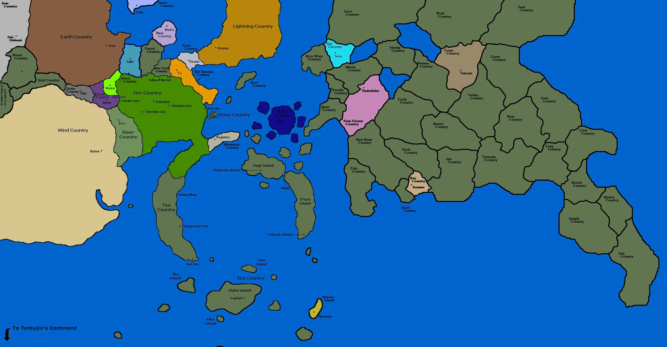 Страны наруто карта - Фото подборки