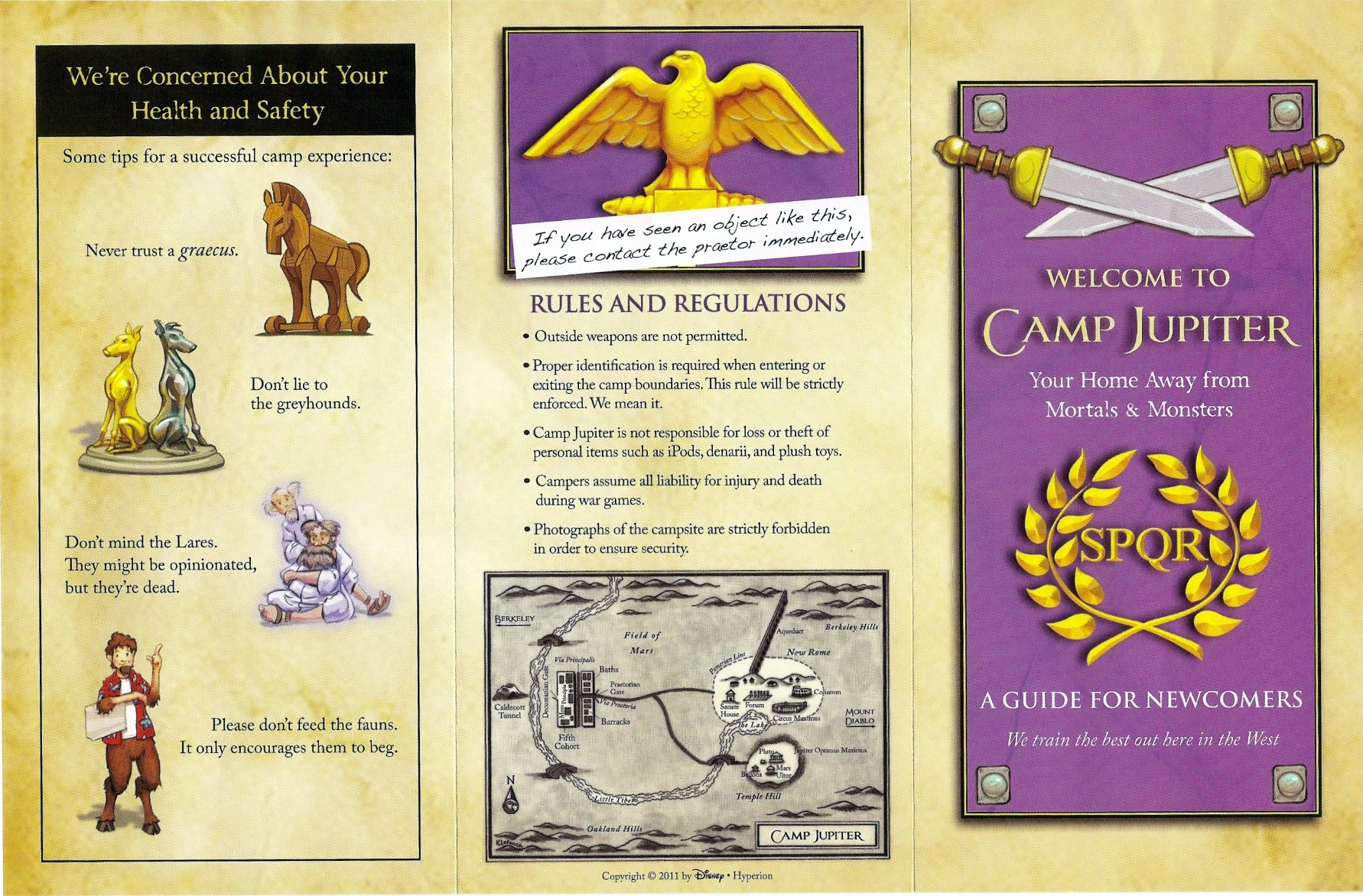 Percy Jackson Camp Jupiter Map