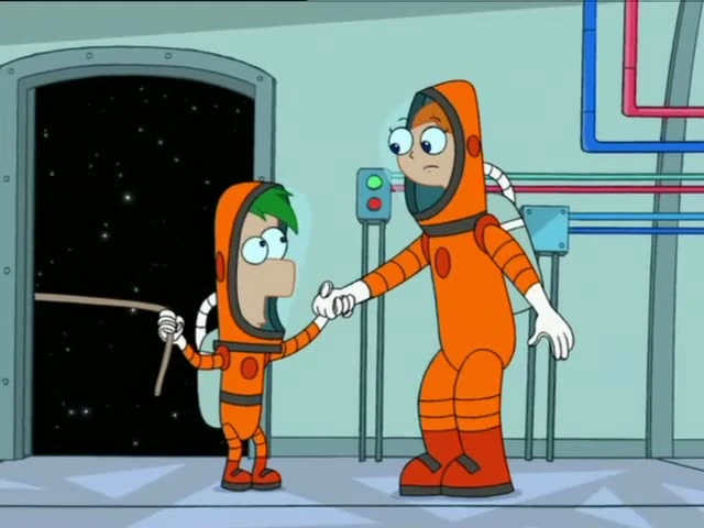 Image - Ferb & Candace in Spacesuits.jpg | Phineas and Ferb Wiki ...