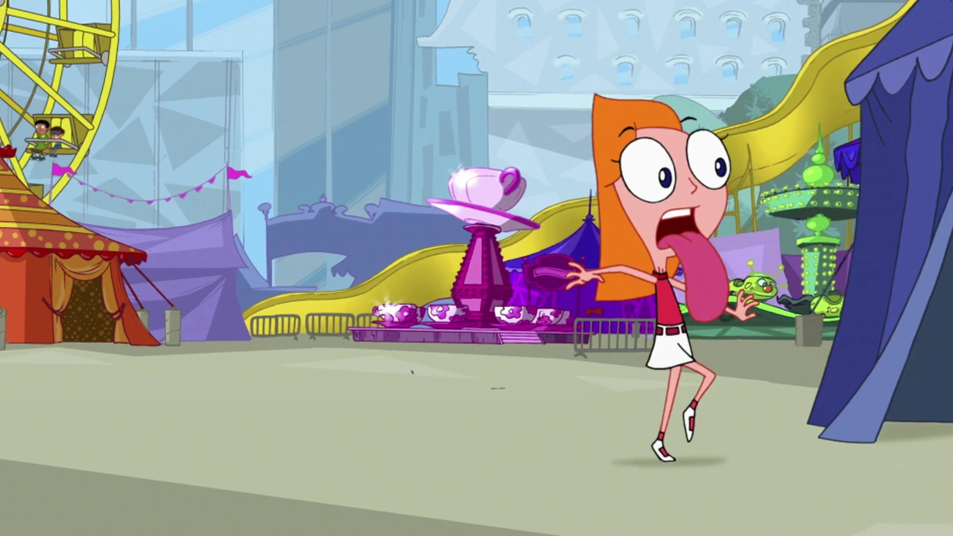 Image - Candace with a giant tongue.jpg | Phineas and Ferb Wiki ...