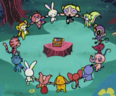 Image - Bubbles dancing with the animals.jpg | Powerpuff Girls Wiki ...