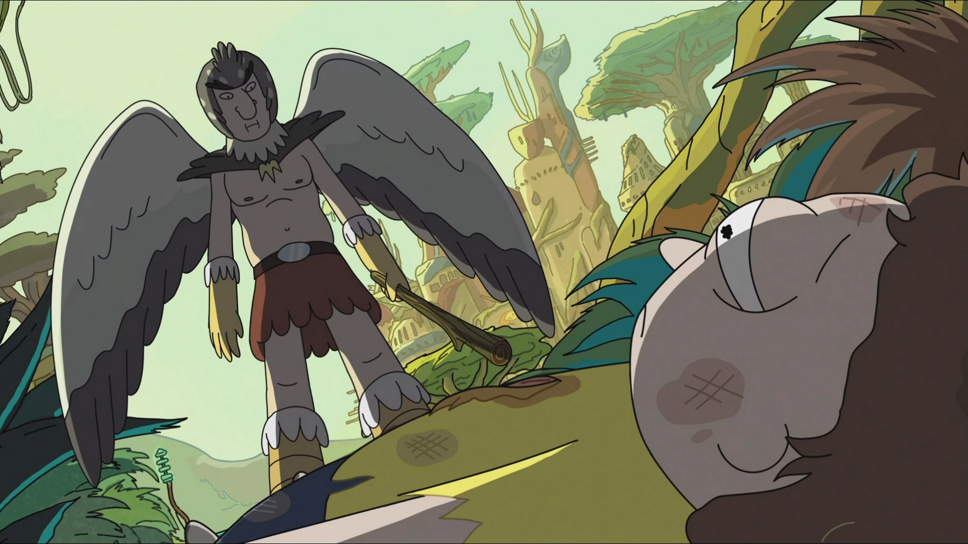 Image - Birdperson Saving Morty.png | Rick and Morty Wiki | FANDOM ...