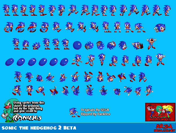User blog:Moon the Hedgehog/Sonic 2 Sprites (including beta sprites ...