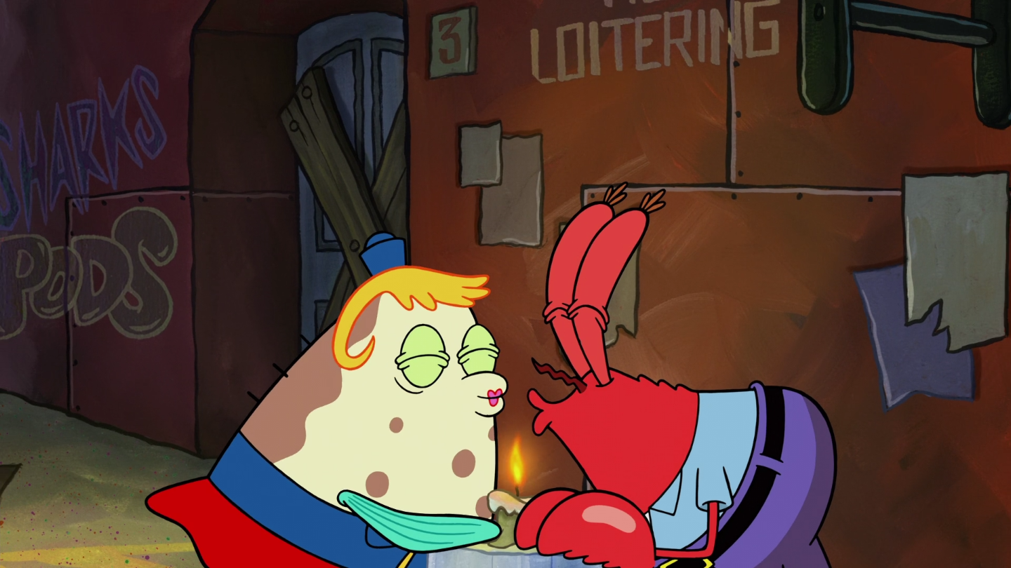 Image Spongebob Squarepants Mrs Puff And Mr Krabs Kisspng Encyclopedia Spongebobia Fandom