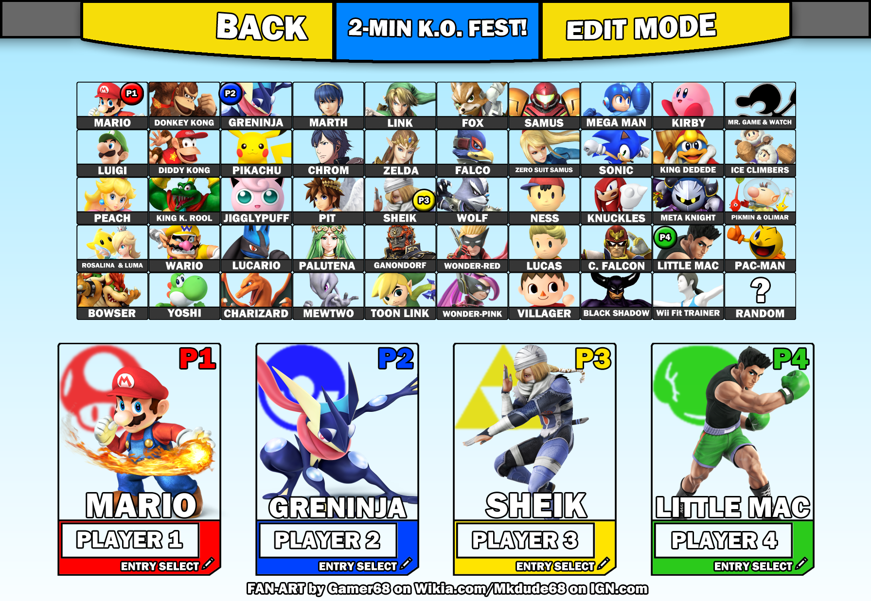 User blog:Super Sub-Zero/Super Smash Bros. Fan Roster VERSION 2 ... User blog:Super Sub-Zero/Super Smash Bros. Fan Roster VERSION 2 ...