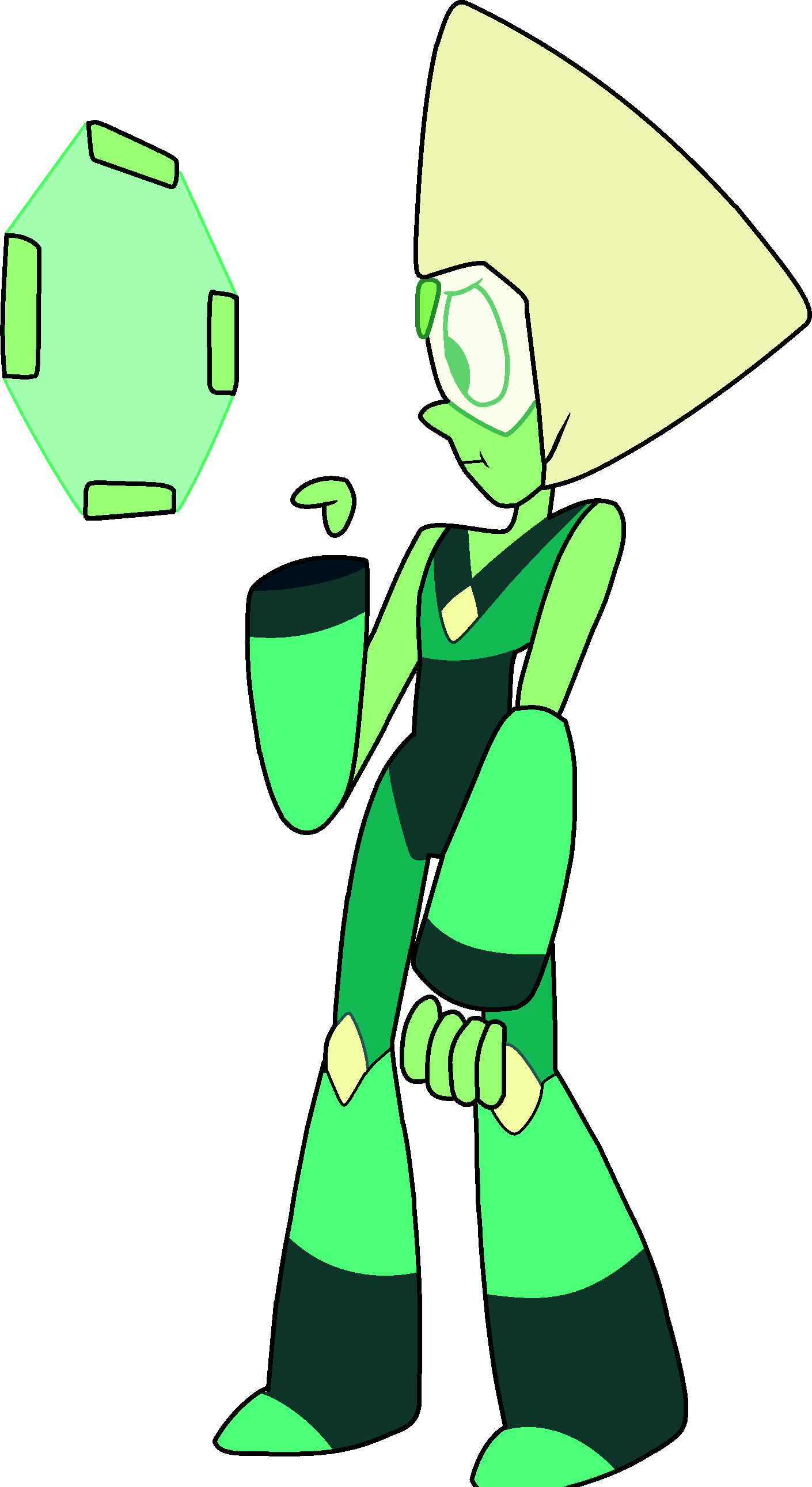 Image Peridot Makes A Silly Face And Looks At Her Screenpng Steven