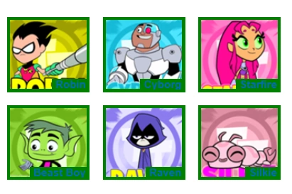 Teen Titans Go Names