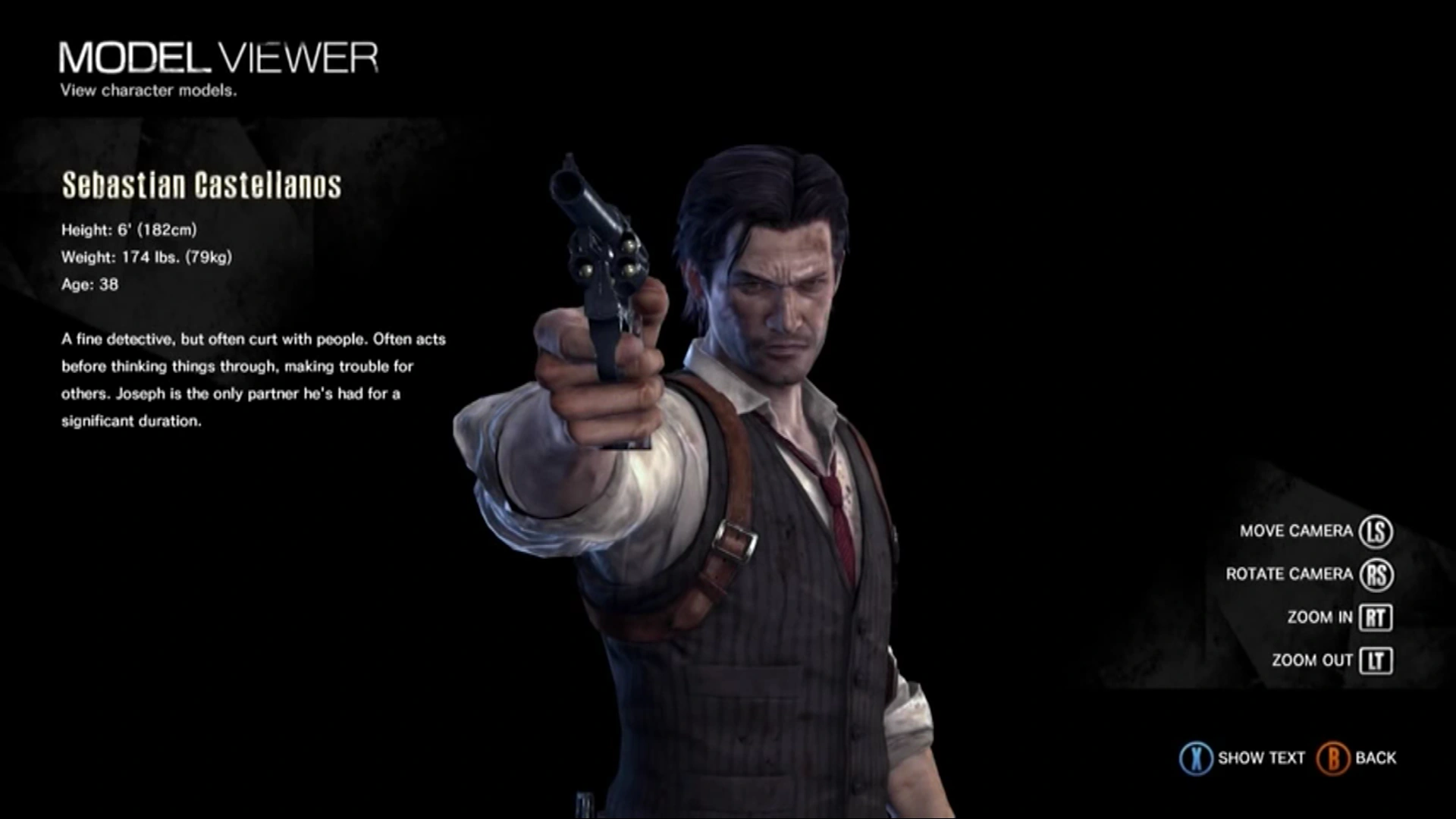 Image - Sebastian Castellanos model viewer (up close).png | The Evil ...