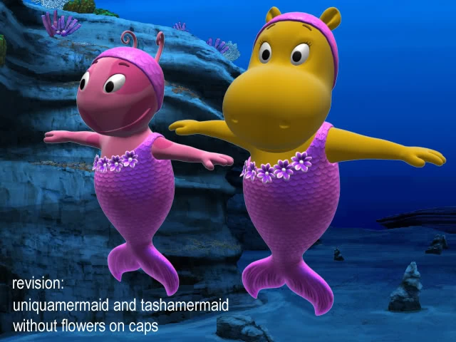 Image - The Backyardigans Mermaids Uniqua and Tasha Model Sheet.jpg ...