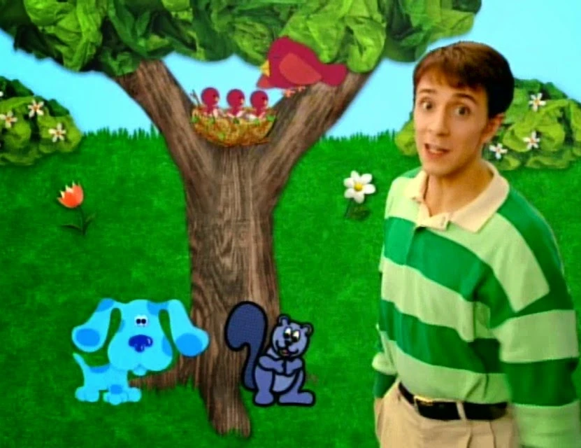 Image - Blue Steve Squirrel and Red Birds.jpg | Blue's Clues Wiki ...