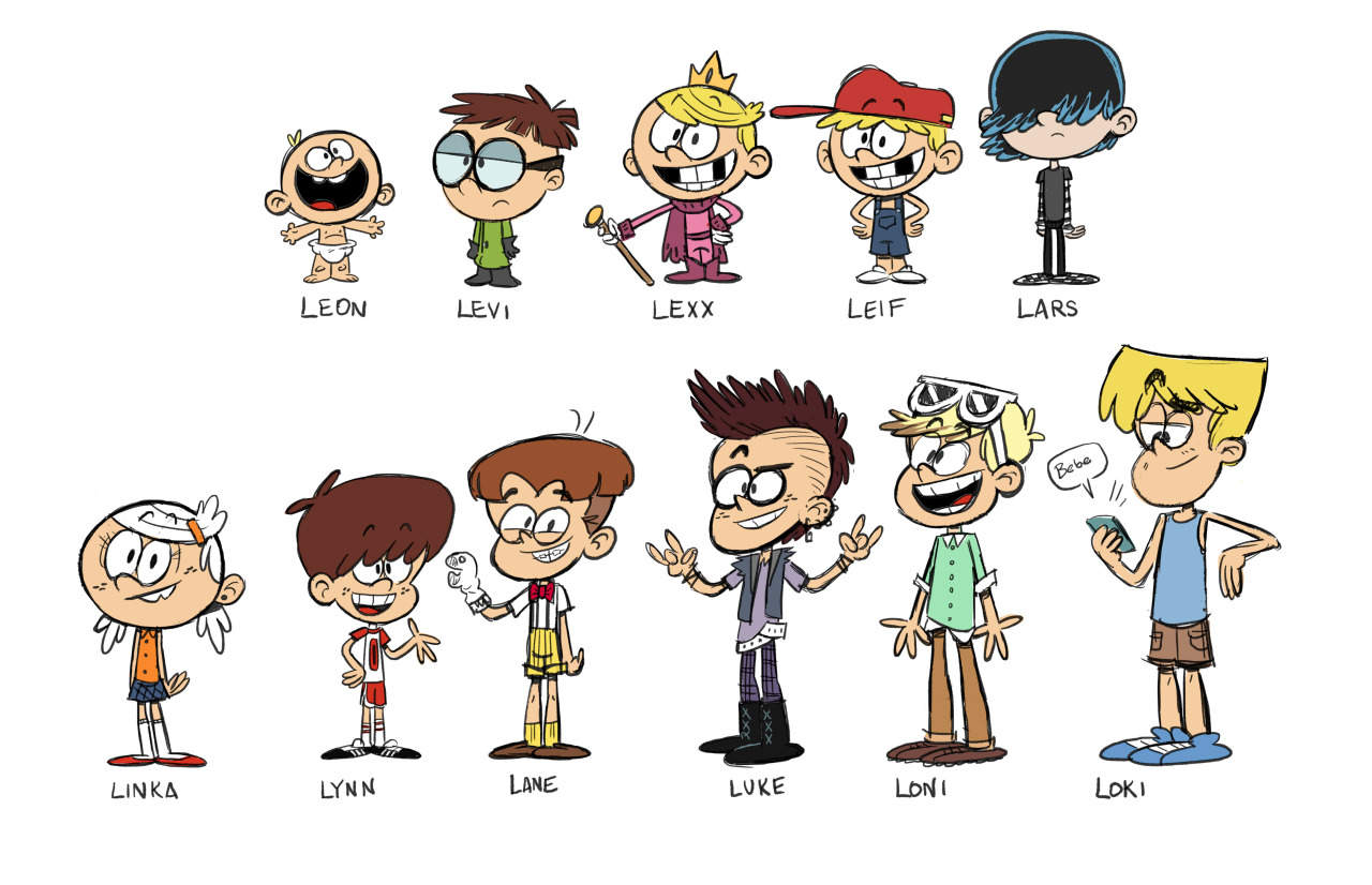 Image - S1E23A Genderbent Louds Production Art.jpg | The Loud House ... Image - S1E23A Genderbent Louds Production Art.jpg | The Loud House ...