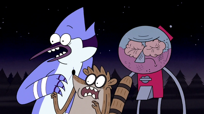 Image - S4E32.090 Mordecai and Rigby Scream.png | Regular Show Wiki ...