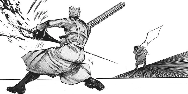 Image - Arima wielding IXA against Ayato.png | Tokyo Ghoul Wiki ...