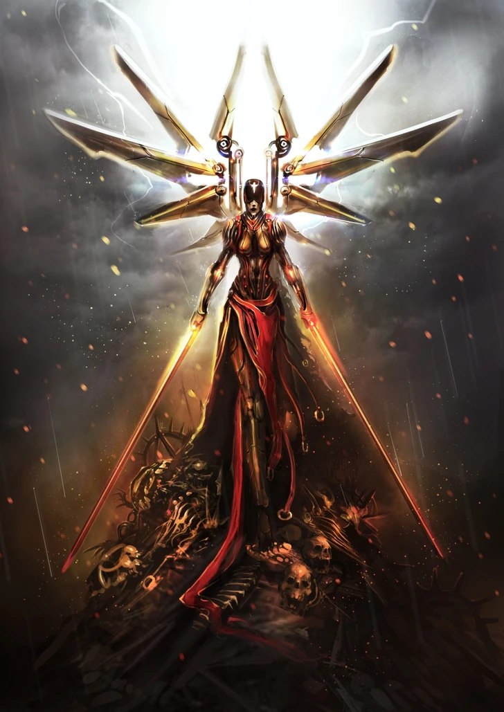 Image - Fire god fantasy art digital art artwork swords thedurrrrian ...