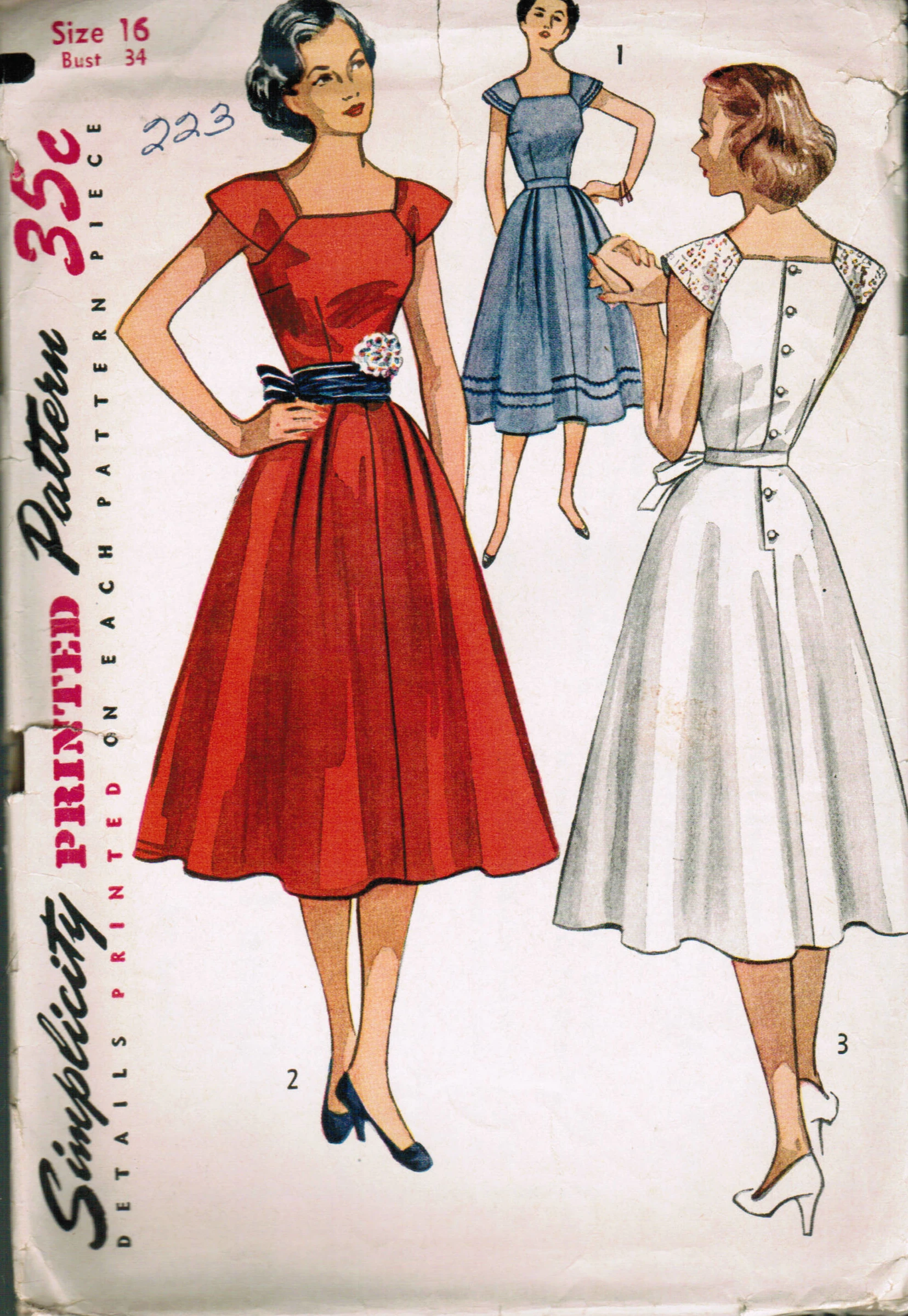Simplicity 4288 A | Vintage Sewing Patterns | Fandom powered by Wikia