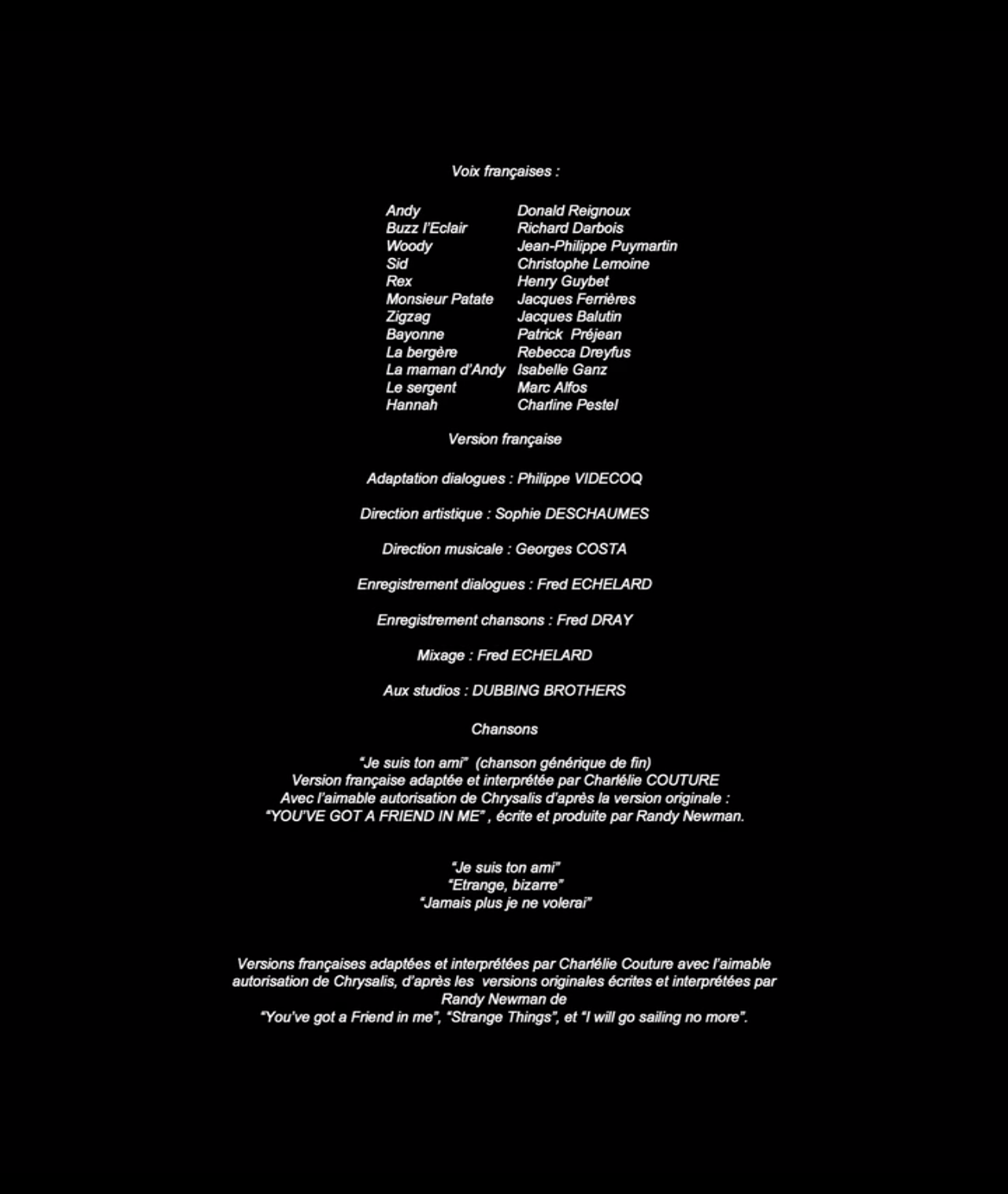 Image Toy Story French Creditspng Anime Voice Over Wiki Fandom