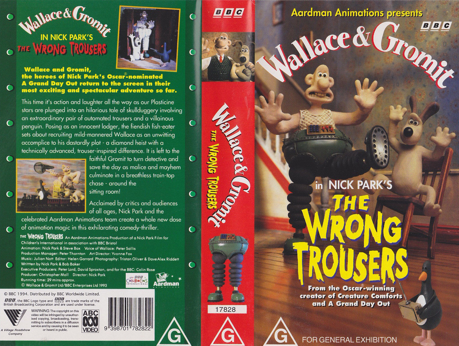 Image Thewrongtrousersaussievhs Wallace And Gromit Wiki