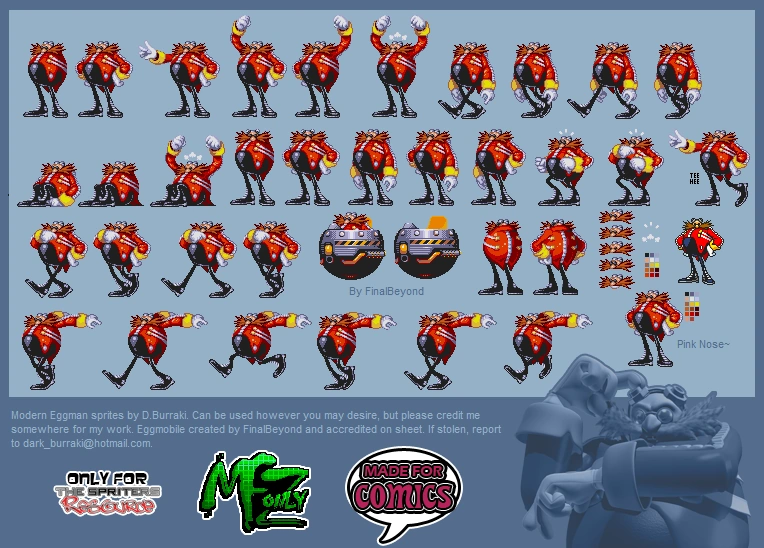 Image - Dr. Eggman (2015) Sprites.png | Www.dynapaul Wiki | FANDOM ...