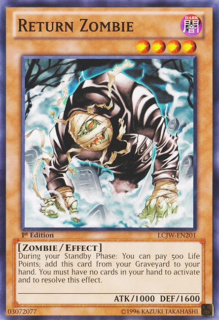 Return Zombie | Yu-Gi-Oh! | Fandom powered by Wikia
